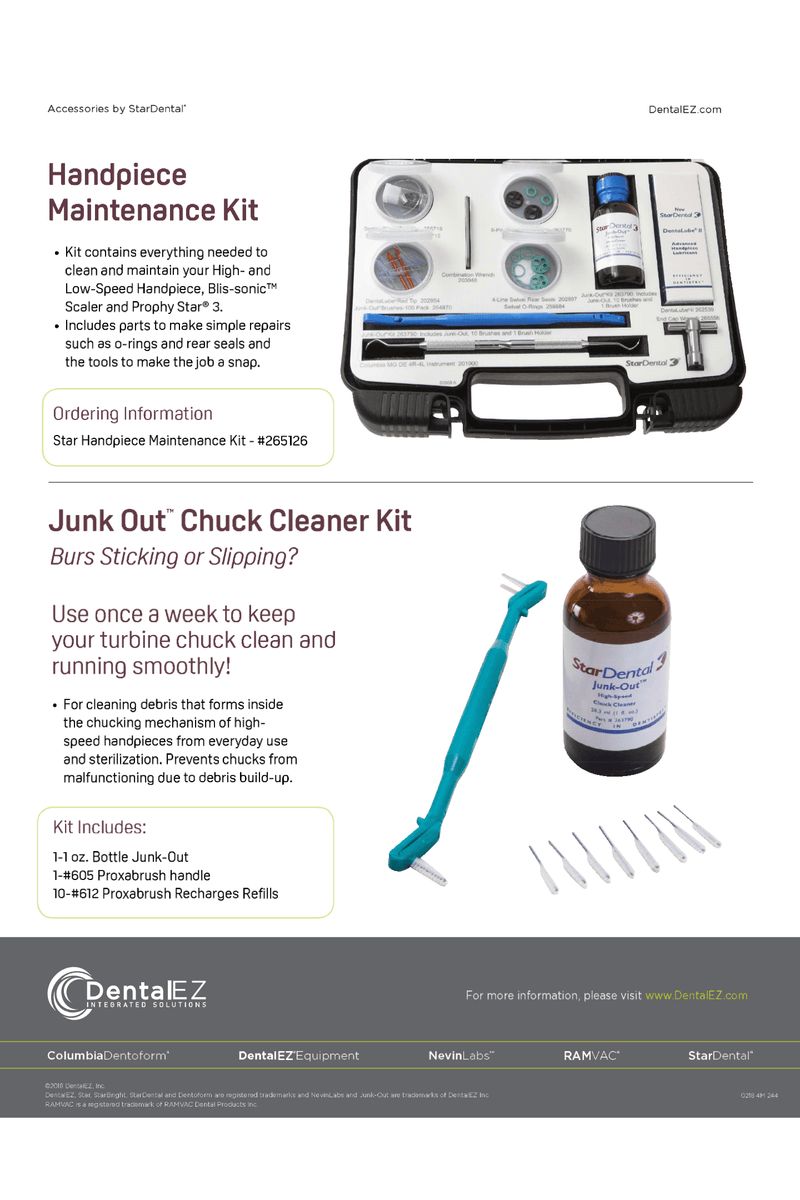 Junk Out Chuck Cleaner Kit #263790 - by StarDental – Williams Dental ...